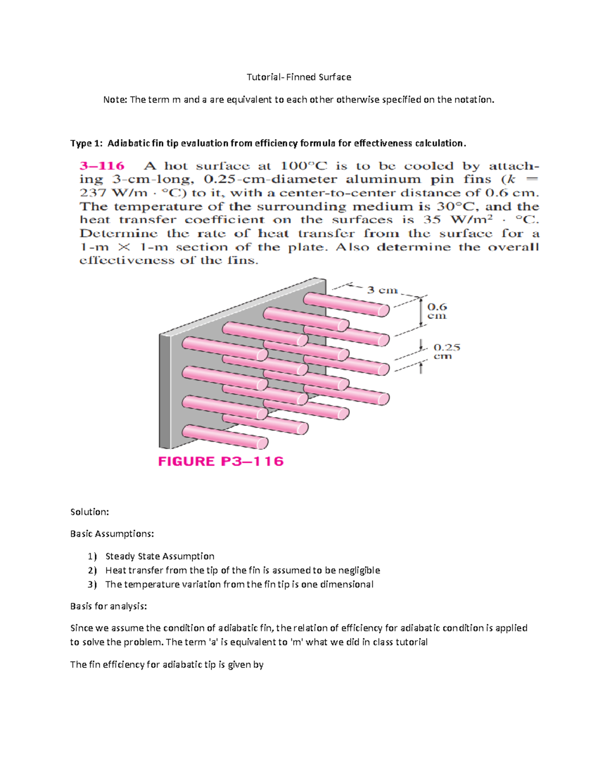 Heat Transfer Tutorial Fin Surfacedddfdf - Tutorial- Finned Surface ...