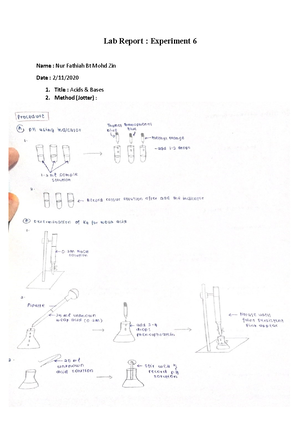 Lab Report exp. 4 - Lab Report : Experiment 4 Name : Nur Fathiah Bt ...