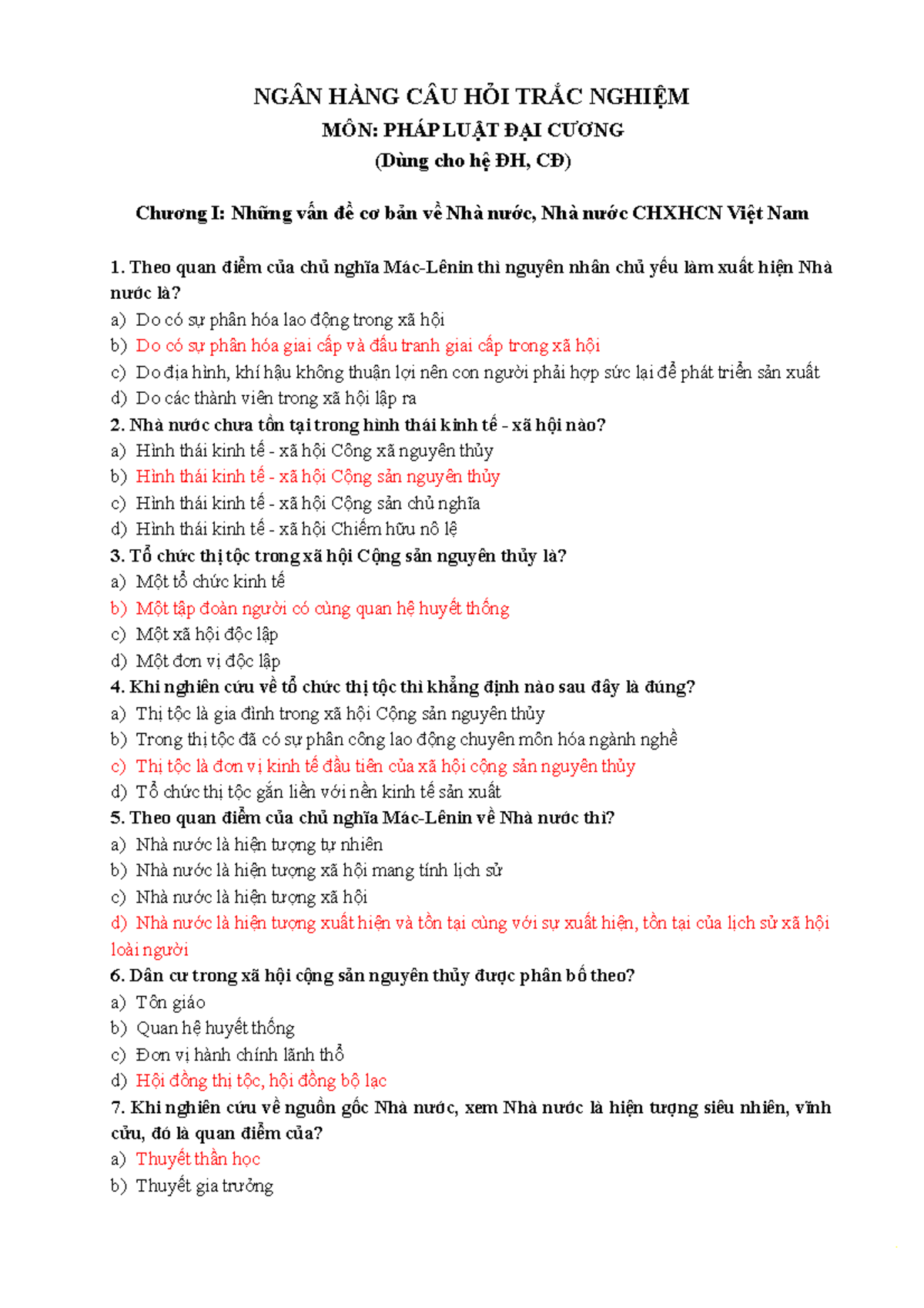 Ngan-hang-cau-hoi-trac-nghiem-mon-phap-luat-dai-cuong-dung-cho-he-dh-cd compress - NGÂN HÀNG CÂU ...