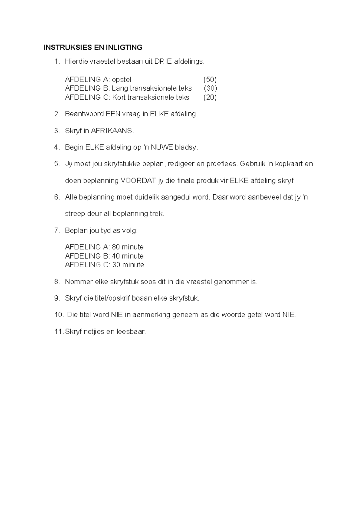 Vraestel 3 matriek - Paper 3 - INSTRUKSIES EN INLIGTING Hierdie ...