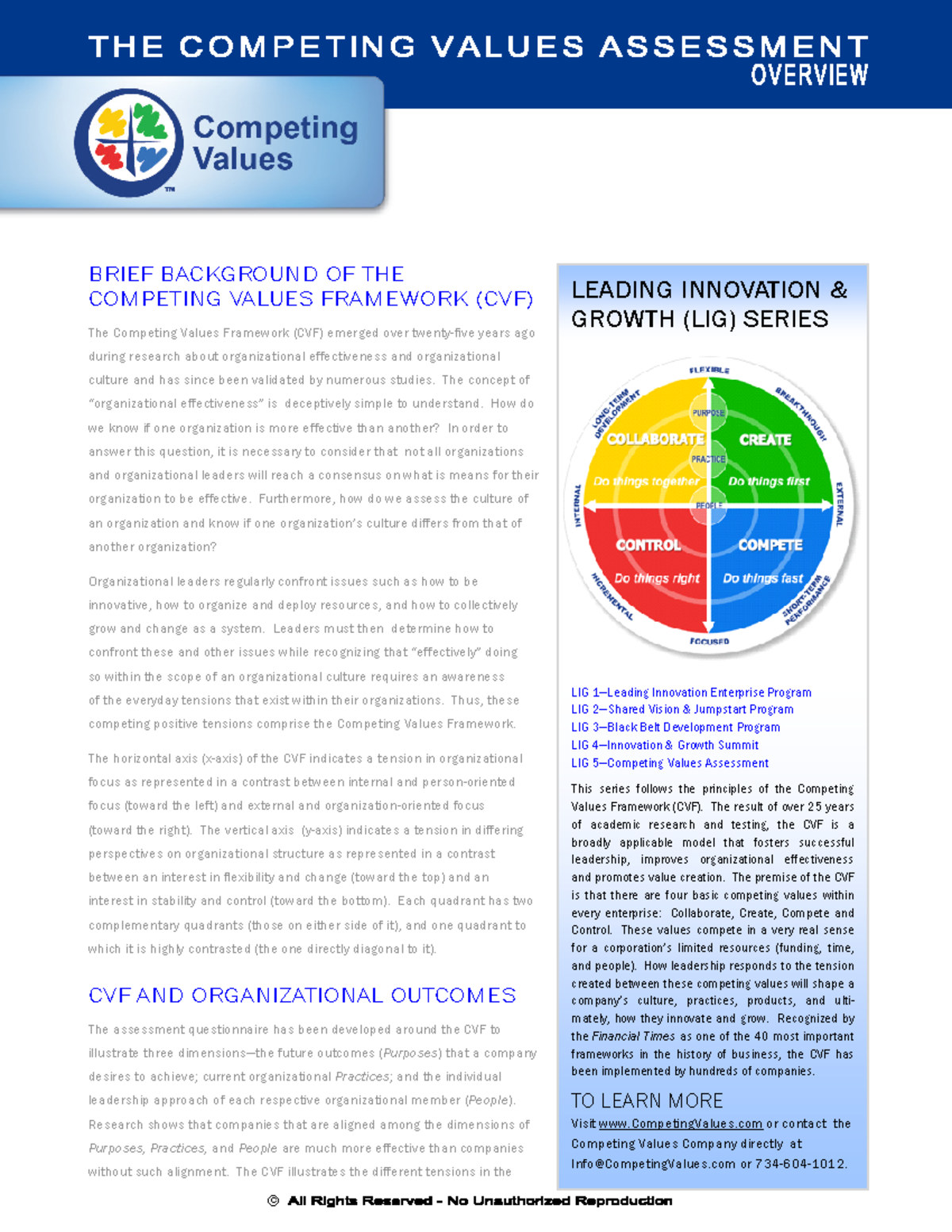 Competing-Values-Framework - ####### - Studocu