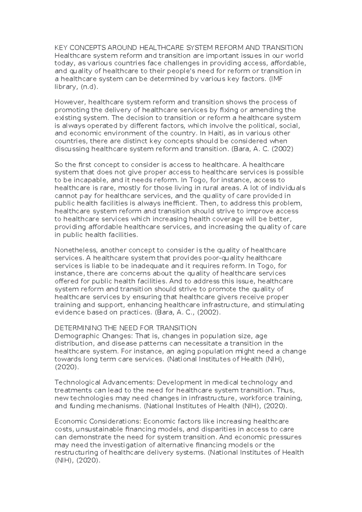Health Systems AND Structure DF 6 4 - KEY CONCEPTS AROUND HEALTHCARE ...