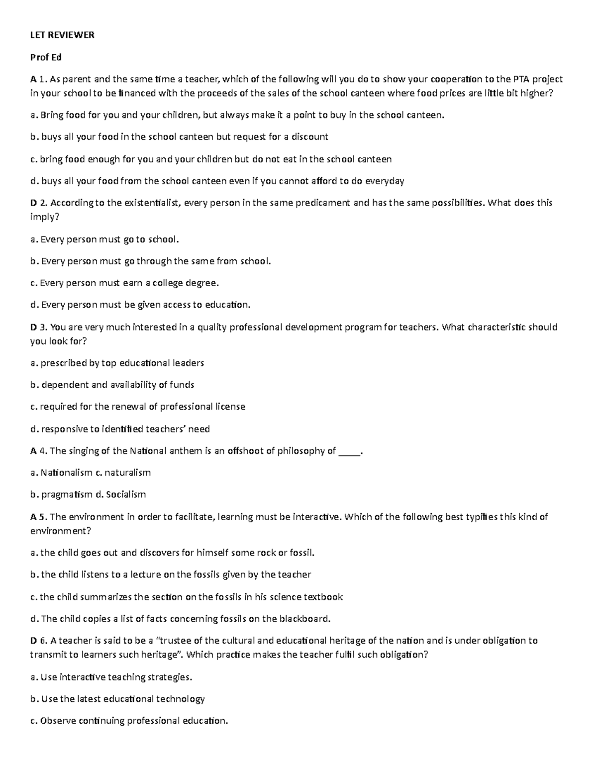 LET Reviewer for Education Students - Research In Education 1 - Studocu