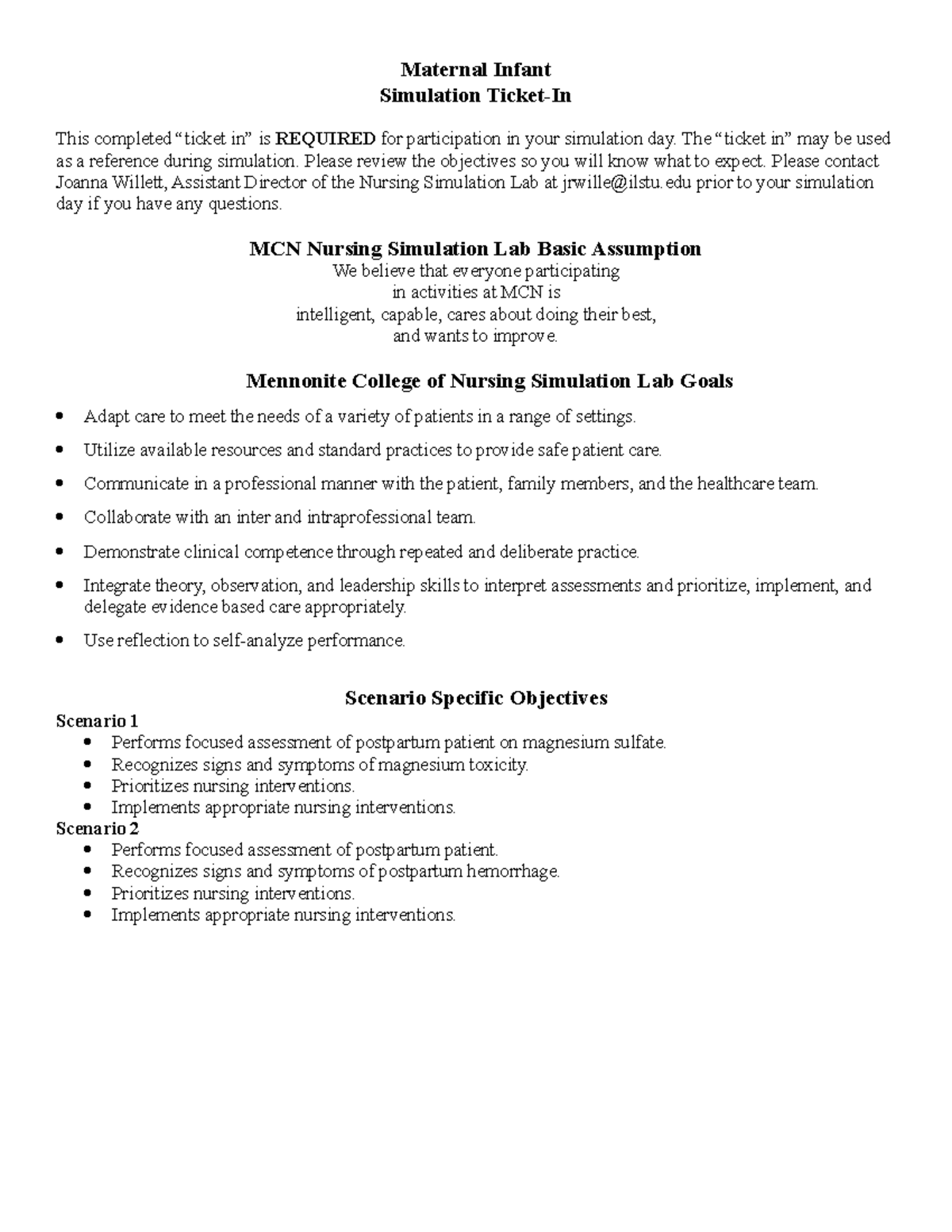 Maternal+Infant+Ticket+In 2020-1 - Maternal Infant Simulation Ticket-In ...