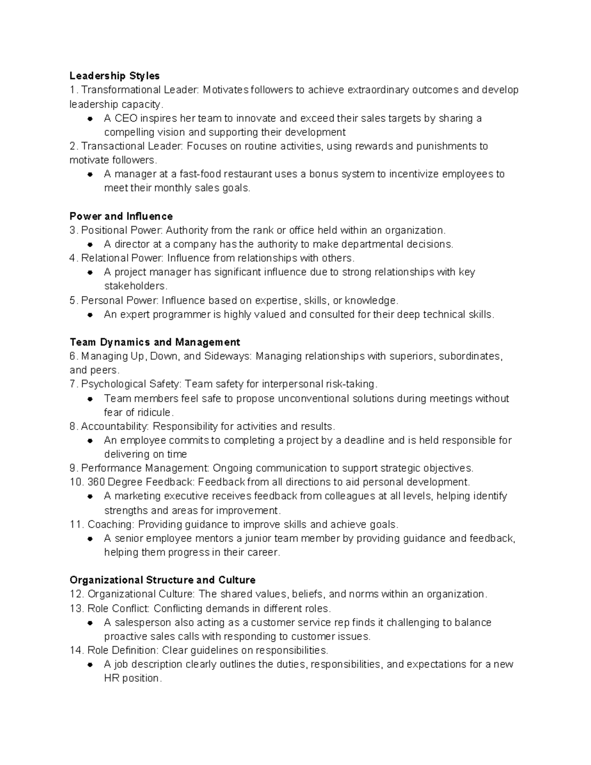LPO BUZZ Words - Leadership Styles Transformational Leader: Motivates ...