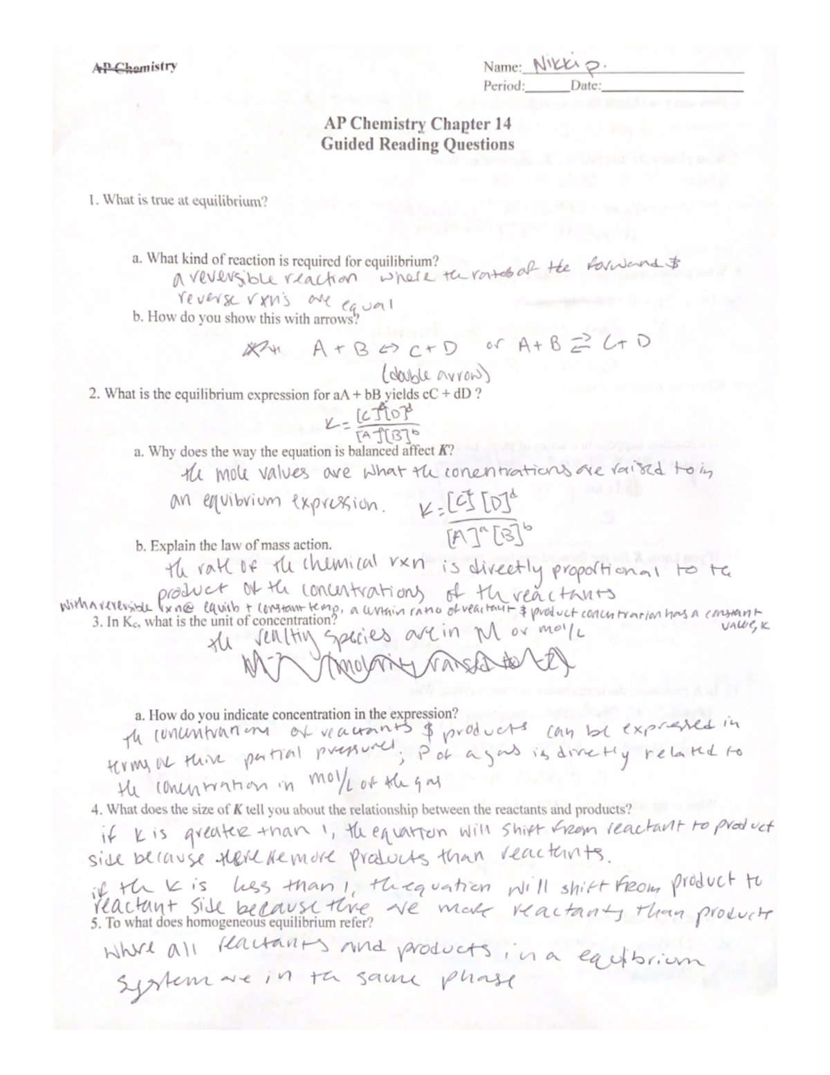 AP Chemistry.pdf outline second semester - Studocu