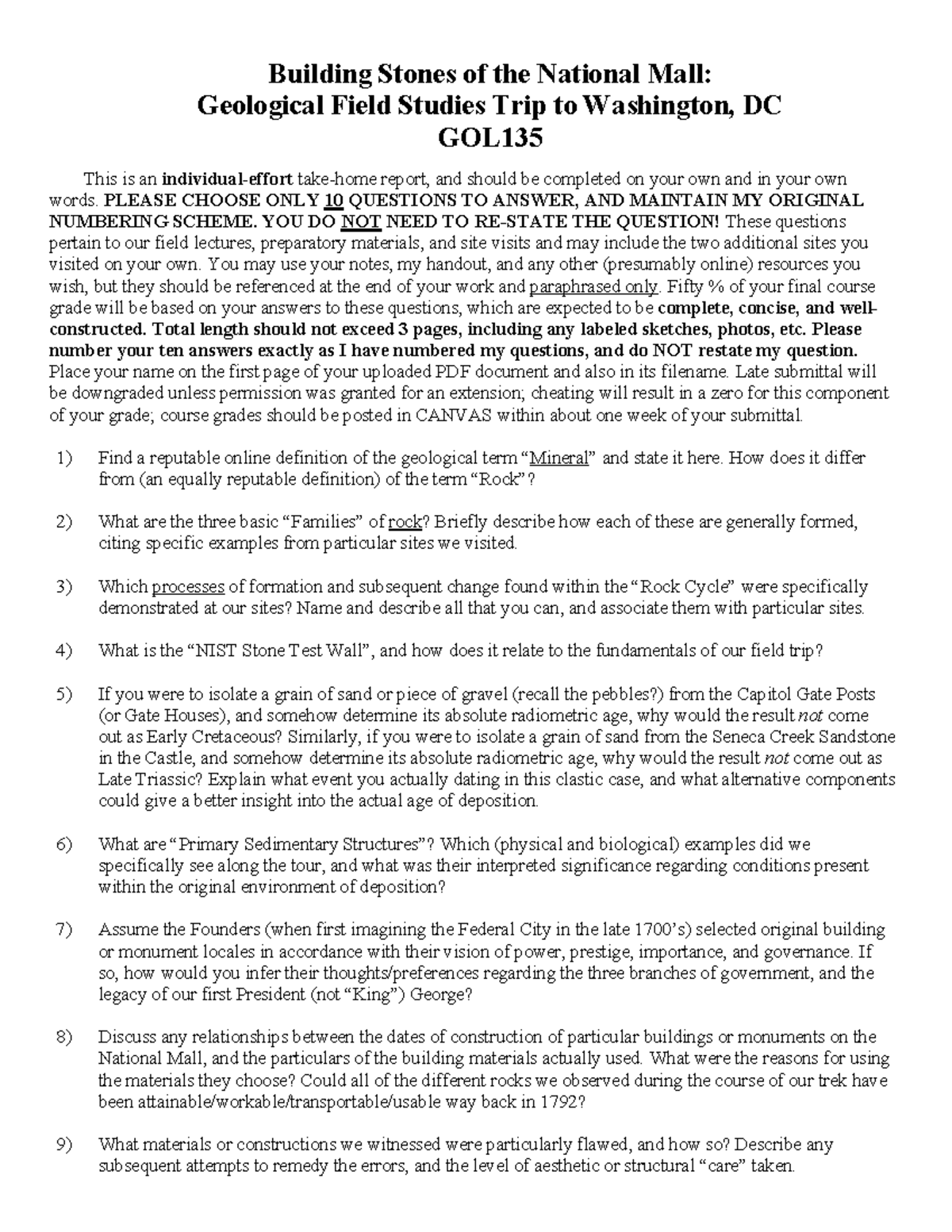 DCBuilding Stones Report - Building Stones of the National Mall ...