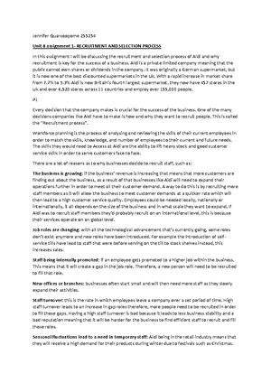 Assignment 01 - Distinction Example - Unit 17: Digital Marketing ...