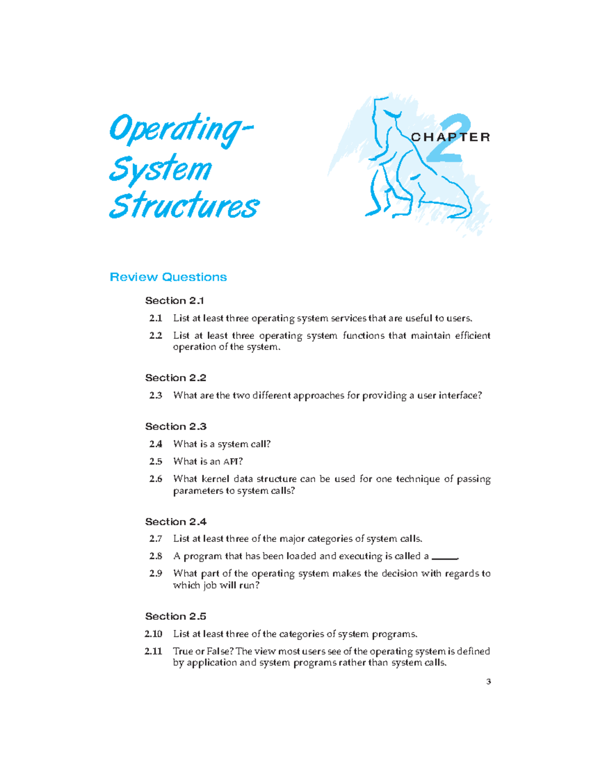 2 Operating Systems Structures - 2 Operating - CHAPTER System ...