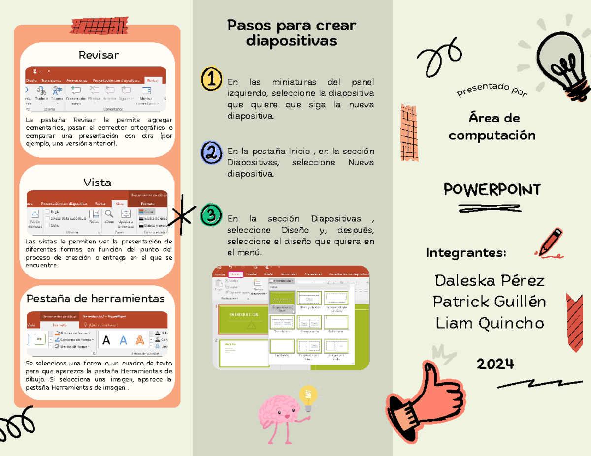 Folleto Tríptico de Servicio de Marketing Agencia Creativa Ilustrado ...