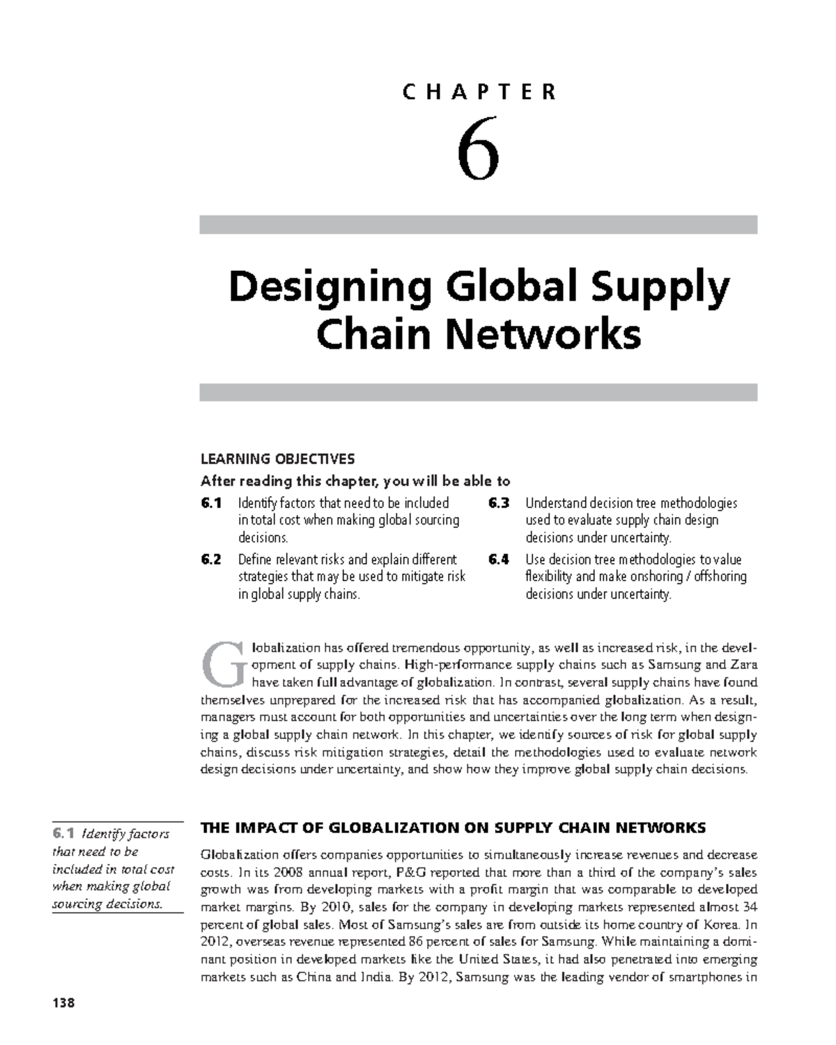 Chapter 6 text - 138 G lobalization has offered tremendous opportunity ...