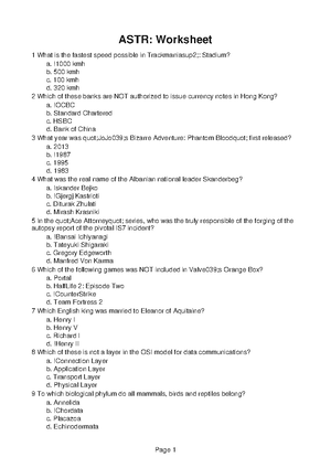 ASTR118-Summary-2 - Xavier University-Ateneo de Cagayan - ASTR ...