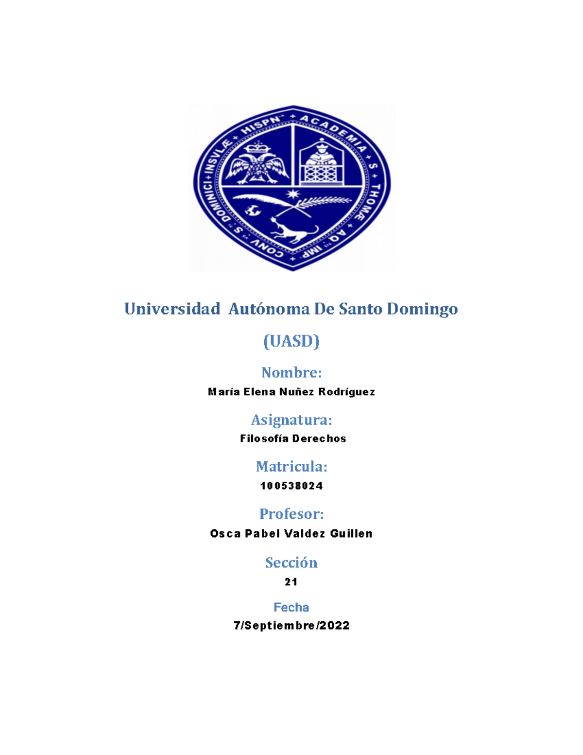 Filosofia Derecho unidad 1 - Universidad Autónoma De Santo Domingo ...