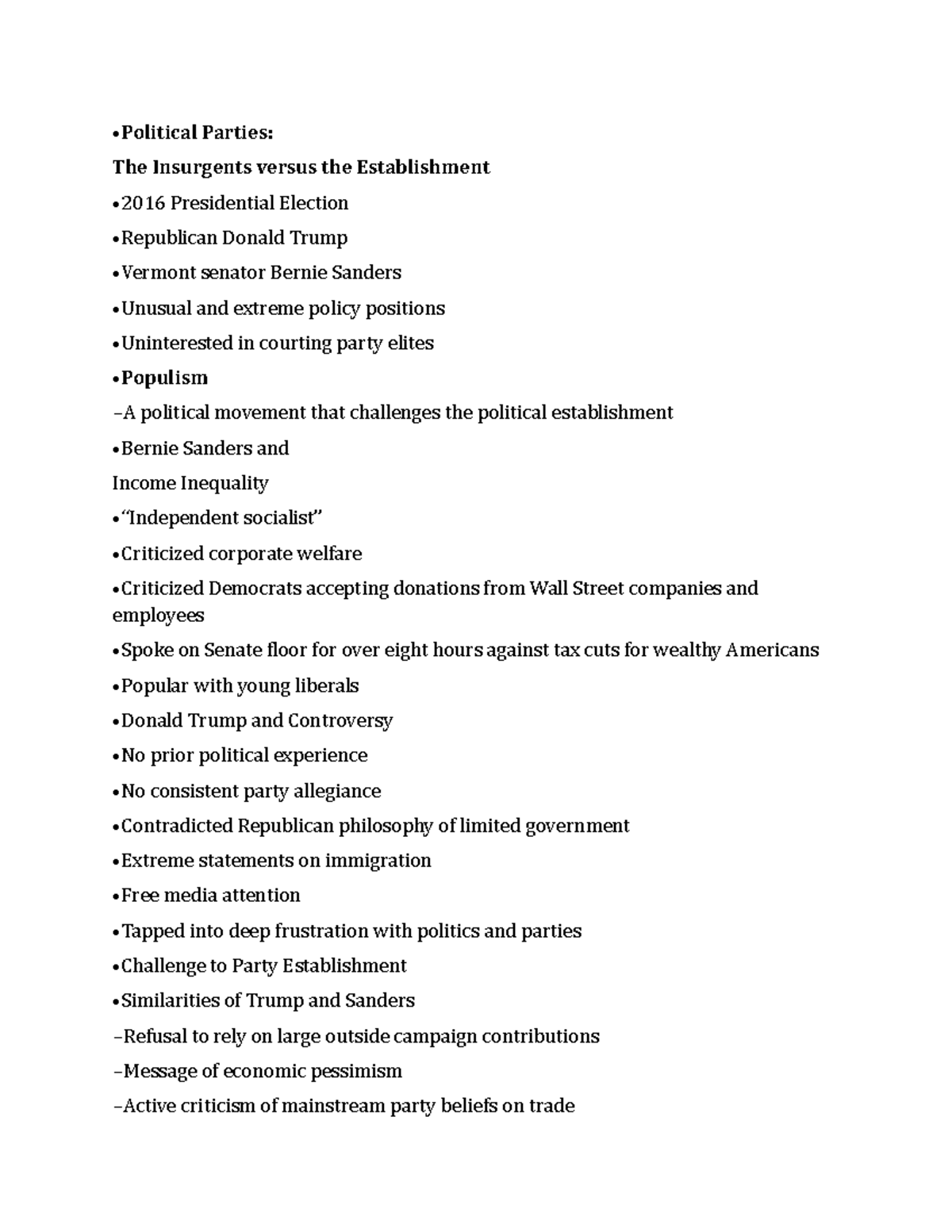 Political Parties - Political Parties: The Insurgents versus the ...