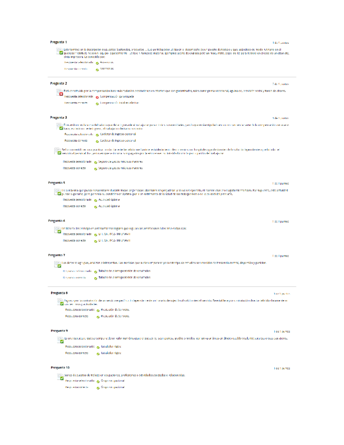 Automatizada 10 - Pregunta 1 1 de puntos Este término en la descripción de puestos: Sustancias ...