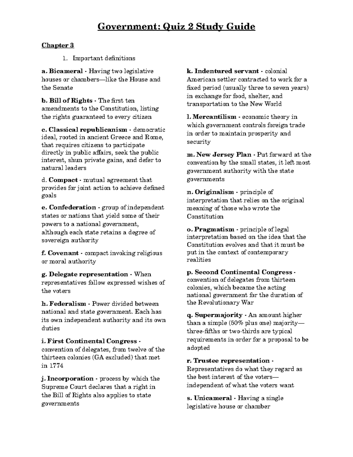 Classical Republicanism Definition