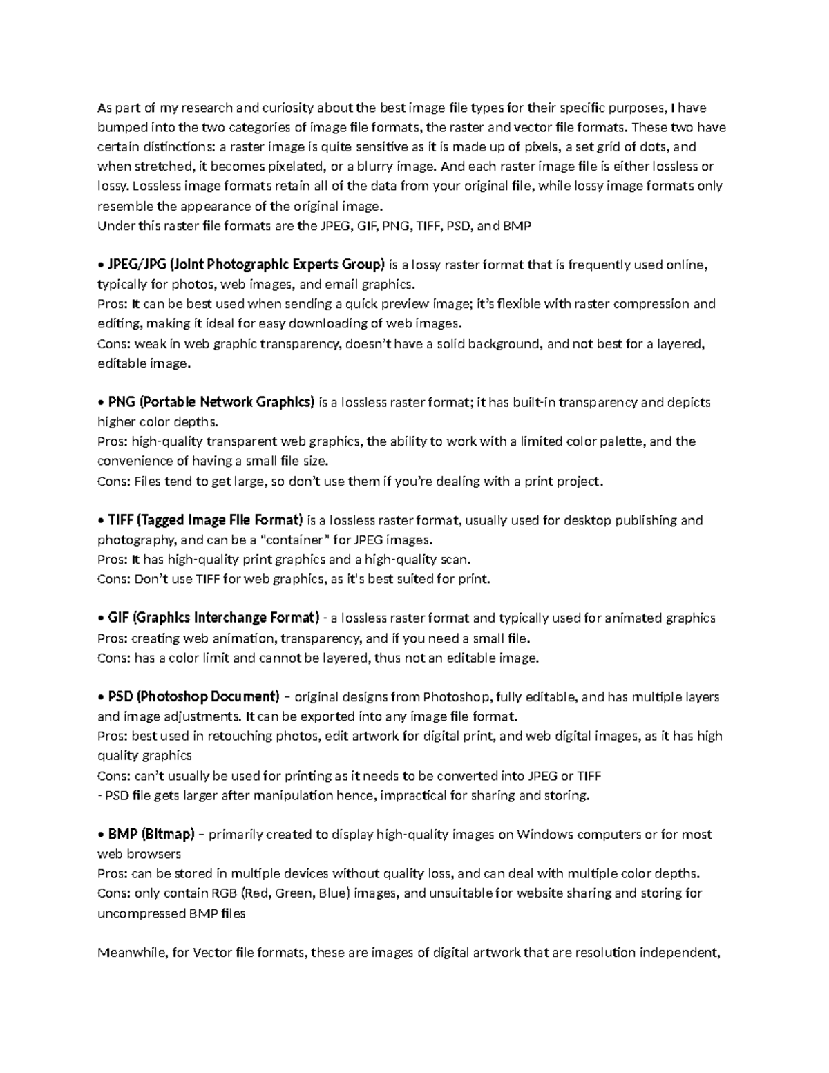 Multimedia File Formats - As part of my research and curiosity about ...