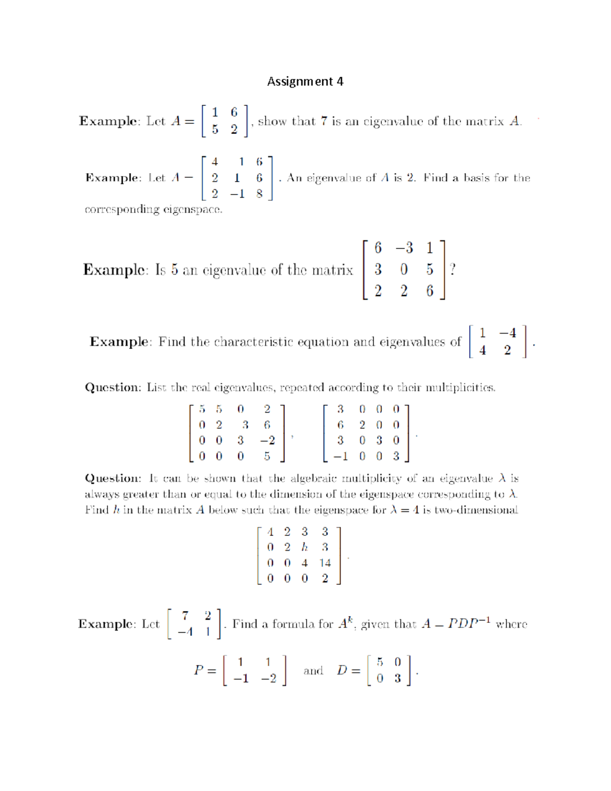 Assignment 4 - helpful for exams - Linear Control Systems - Assignment Due Date:20-06- - Studocu