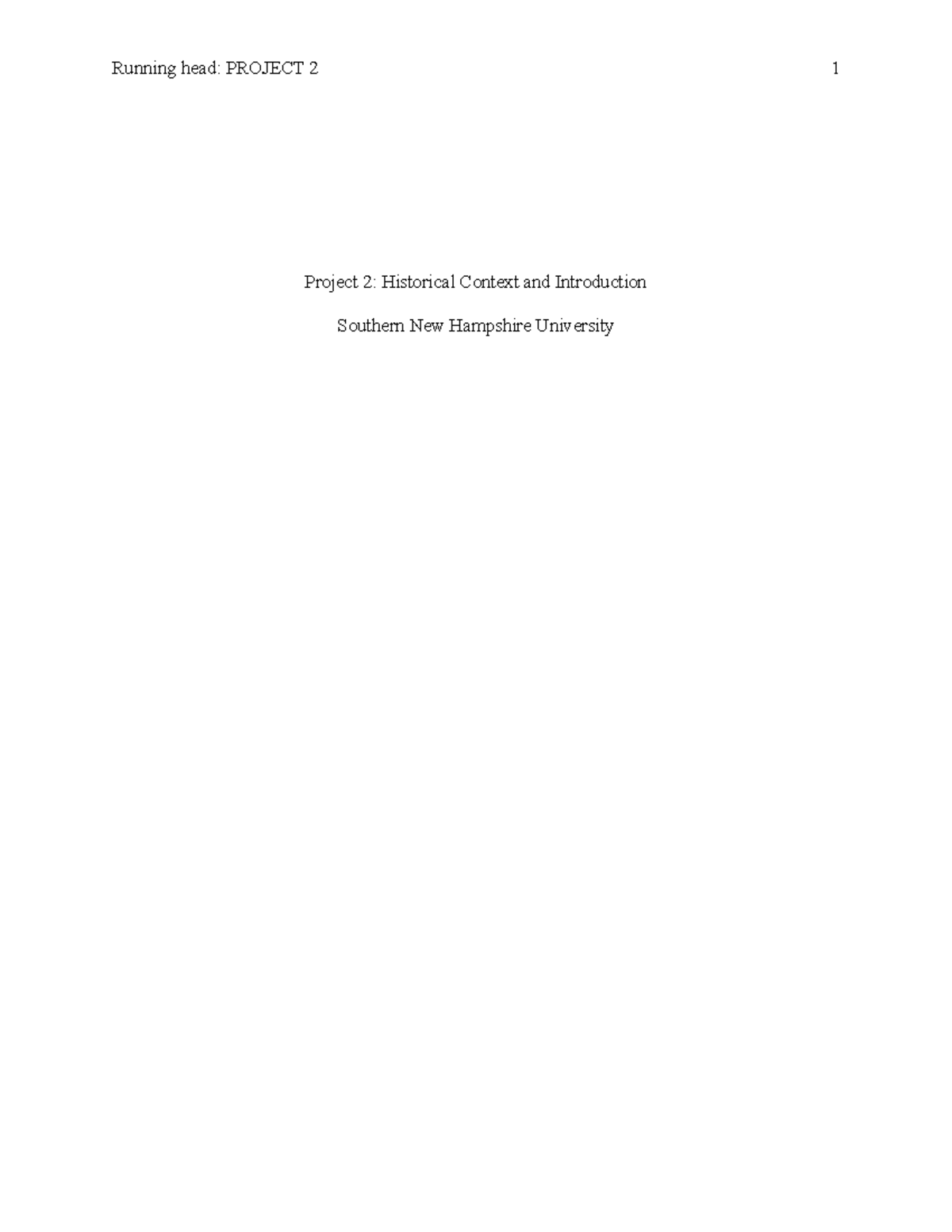 HIS 100 Historical Context and Introduction Template - Running head ...