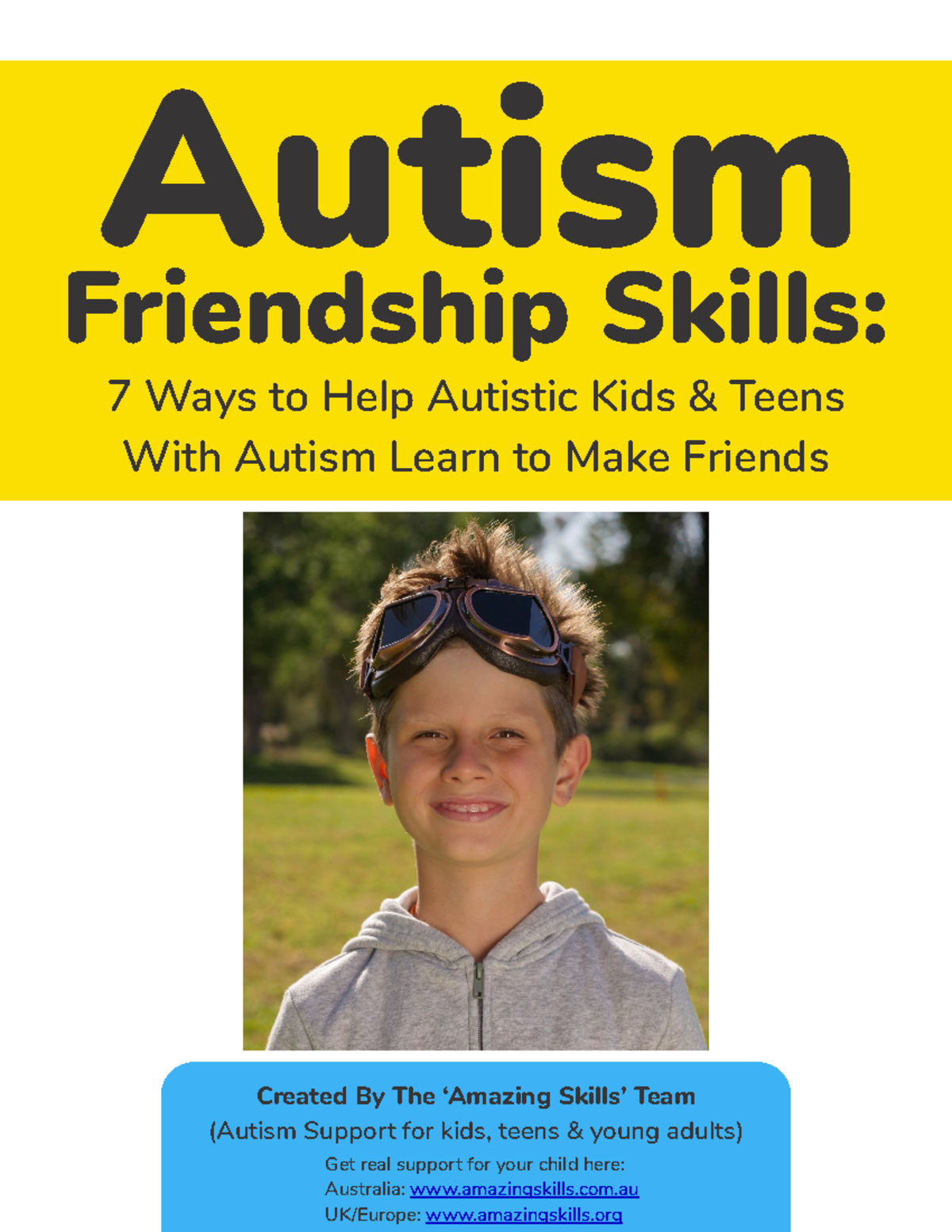 Friendship skills guide - Created By The ‘Amazing Skills’ Team (Autism ...