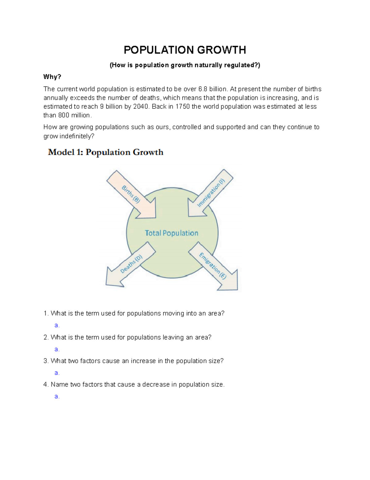 What Are The Two Types Of Population Growth Models - Design Talk