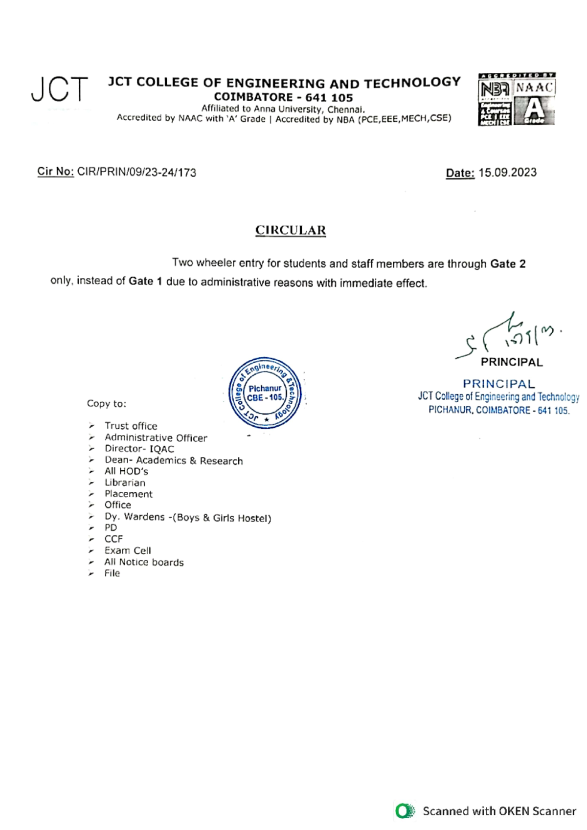 Circular 1 - Yvhgfgh - Computer Applications - Studocu