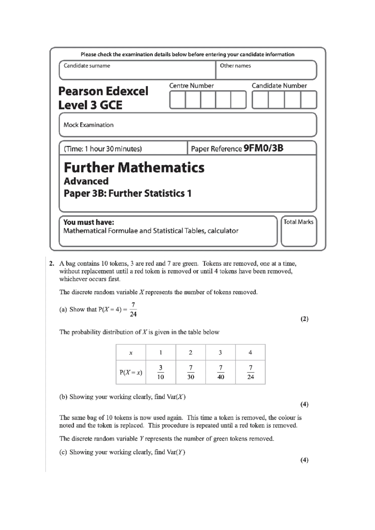 Fs1 past mock paper - Studocu