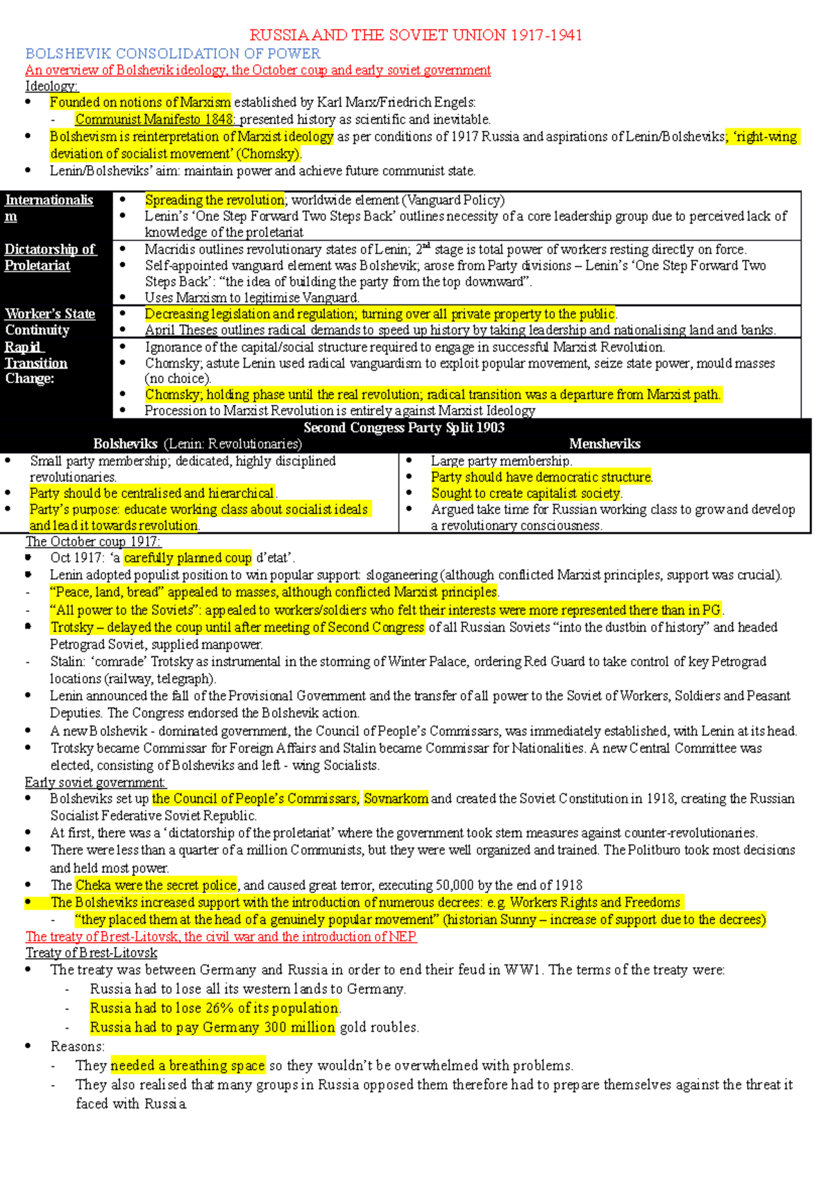 Russia AND THE Soviet Union 1917 - RUSSIA AND THE SOVIET UNION 1917 ...