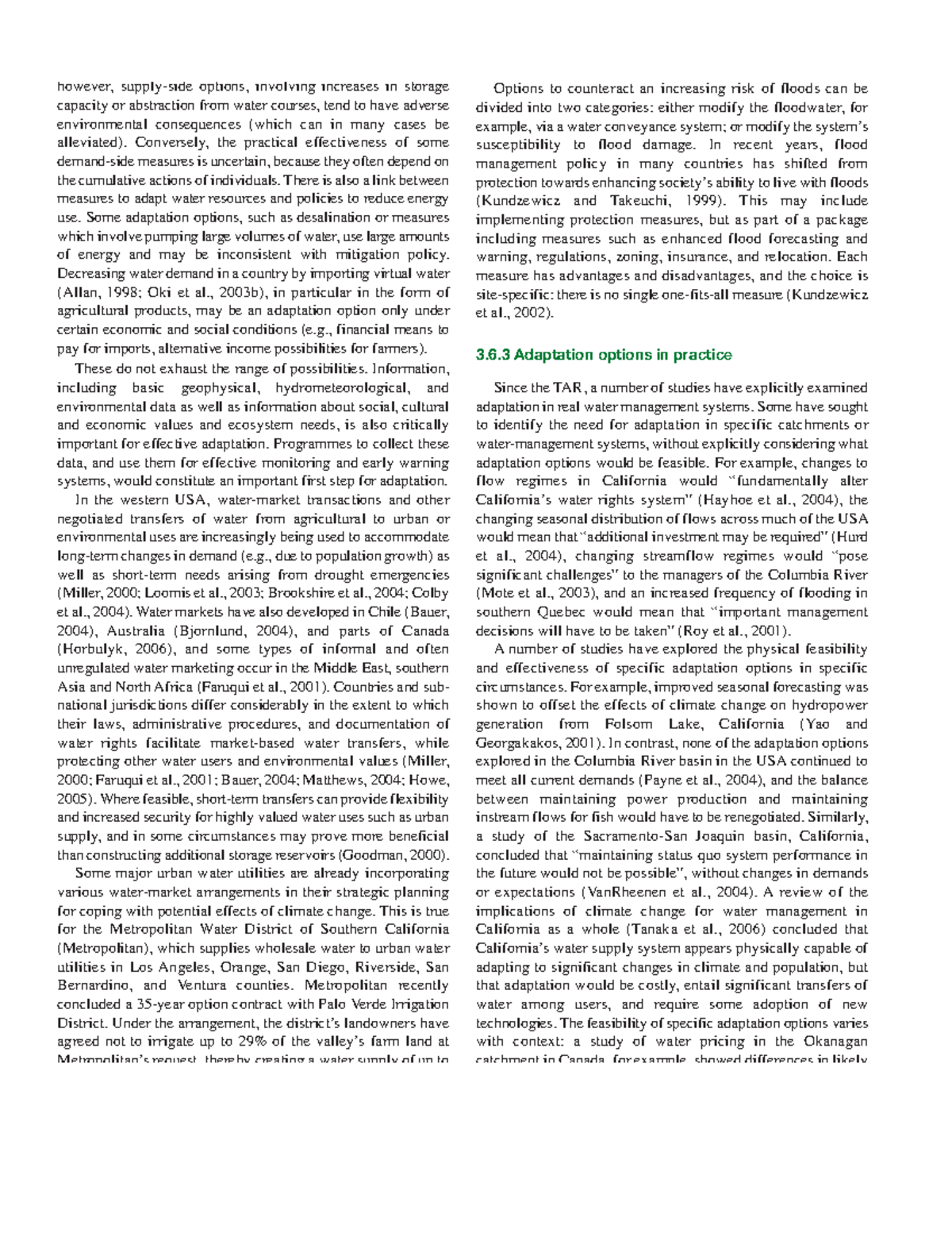 Chemistry - Adaptation aand Vulnerability 19 - however, supply-side ...