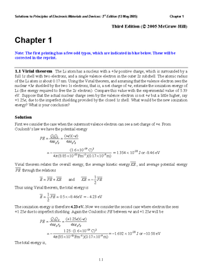 Chapter 1 - Semiconductor Physics and Devices: Basic Principles, 4 th edition Chapter 1 By D. A ...