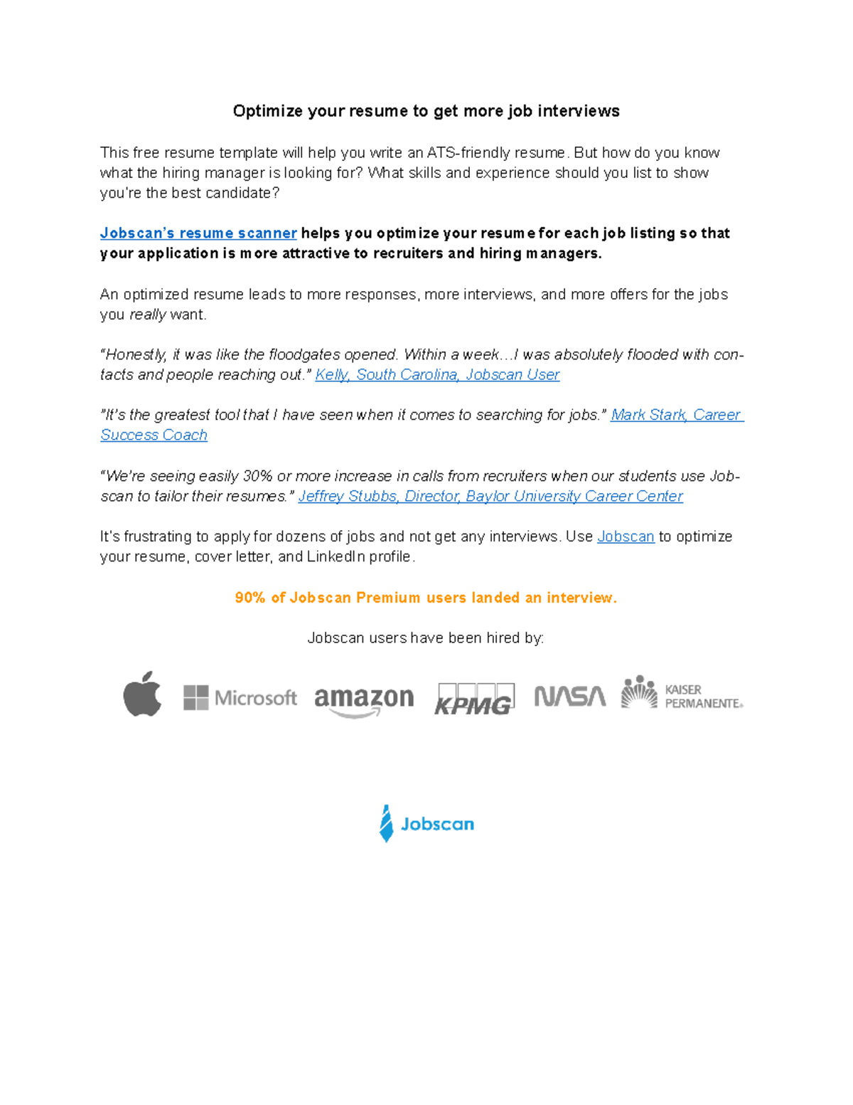 Project Manager Resume 1 - Optimize your resume to get more job ...