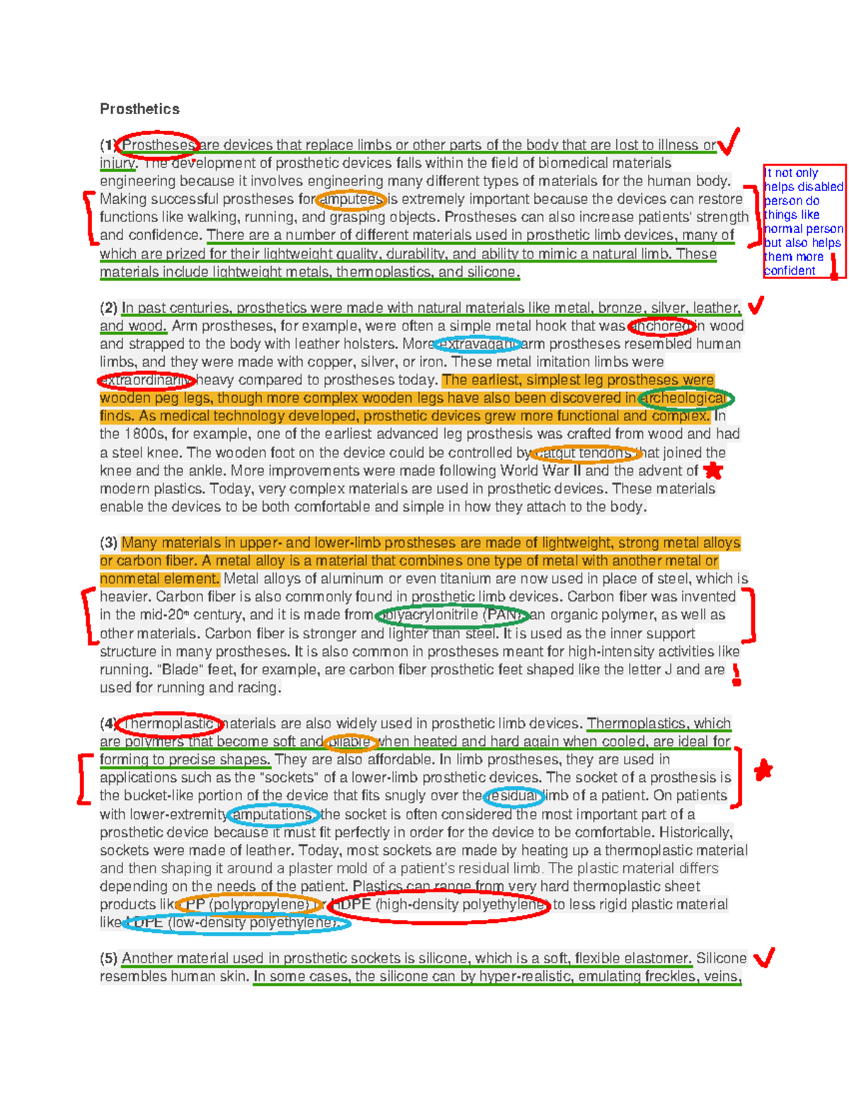 Prosthetics group 4 - con mefo trefo caay cau - Prosthetics (1 ...
