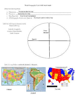 Unit 2 Notes Types of Geography - Unit 2 Notes: Types of Geography ...