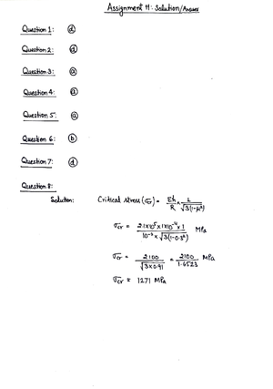 Assignment 1 - Solutions should be Hand- written. Full credit will be ...