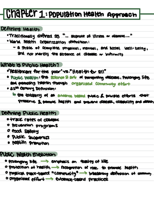 PUBH 230 CH 10 notes - Public Health Chapter 10 review before quiz - 1 ...