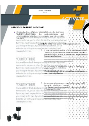 Path Fit Module - Additional notes - Course Description This course ...