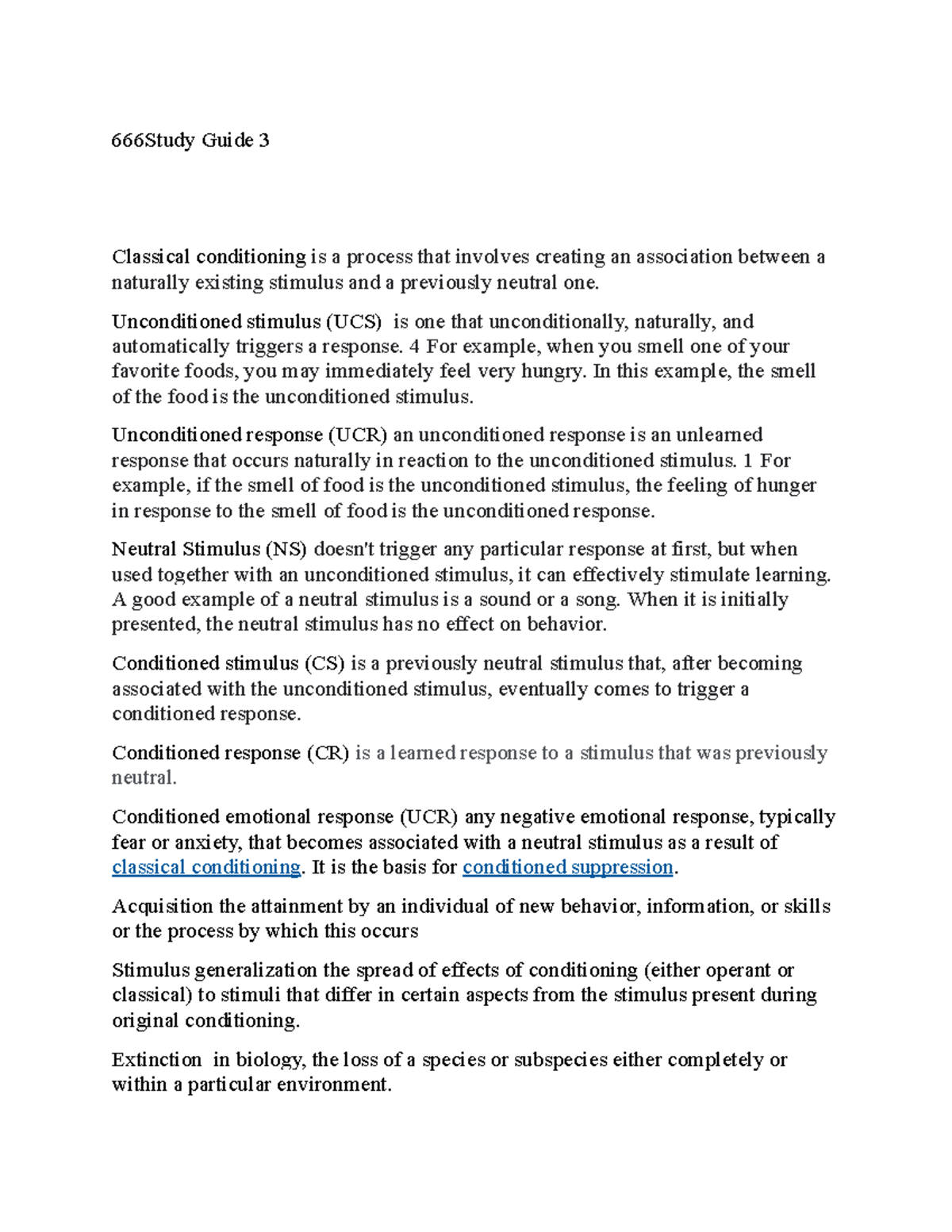 Study Guide Chapter 3 Vocabulary - 666Study Guide 3 Classical ...