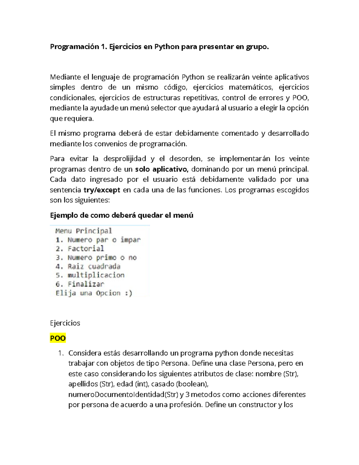 Programación 1 - Ejercicios propuestos - Programación 1. Ejercicios en ...