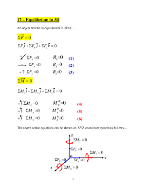 Mines CEEN 241 Engineering Mechanics Statics Practice Exam Solutions ...