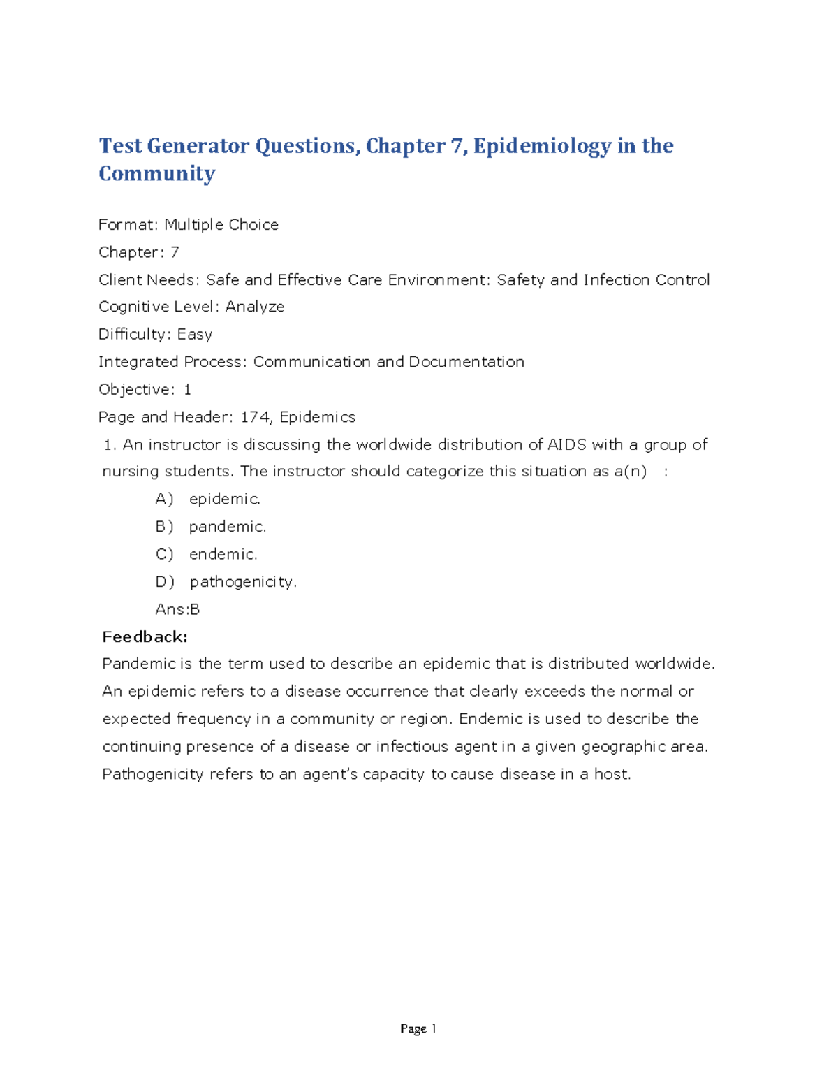 TG Chapter 07 - Question practice - Test Generator Questions, Chapter 7 ...