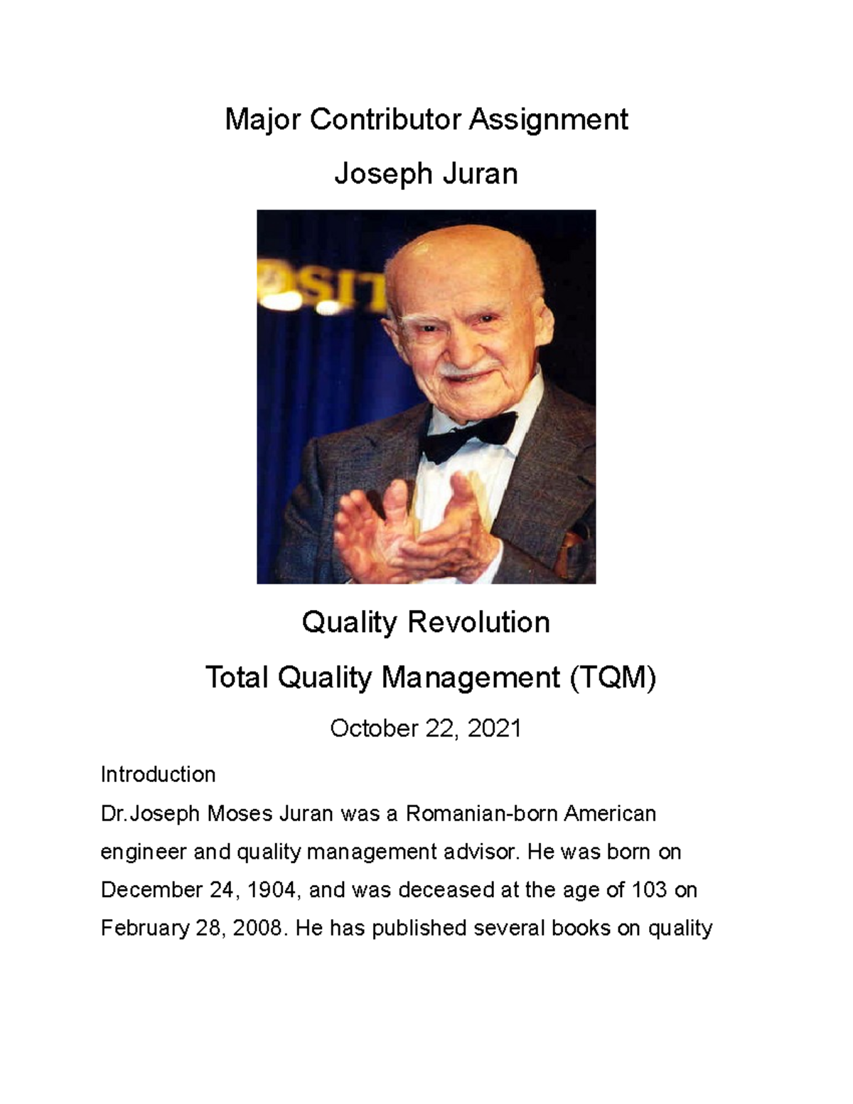 Major Contributor Assignment-2004 79429 - Major Contributor Assignment ...