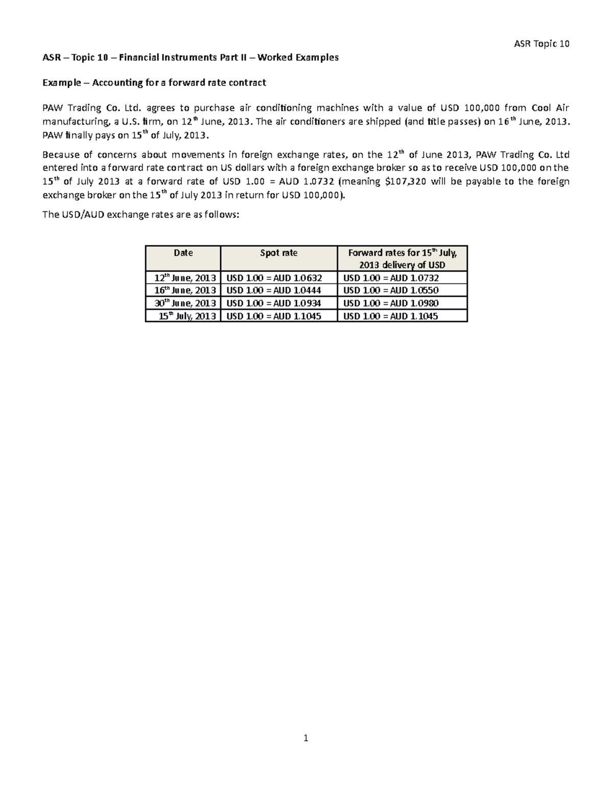 10-212 Module 10 W10L Lecture 10 Pv02 FI2 - ASR Topic 10 ASR – Topic 10 – Financial Instruments ...
