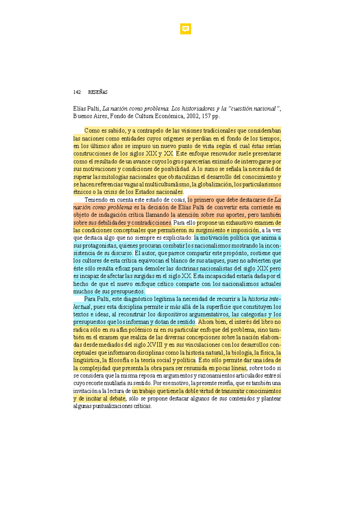 Reseña sobre palti-Wasserman - Elías Palti, La nación como problema ...