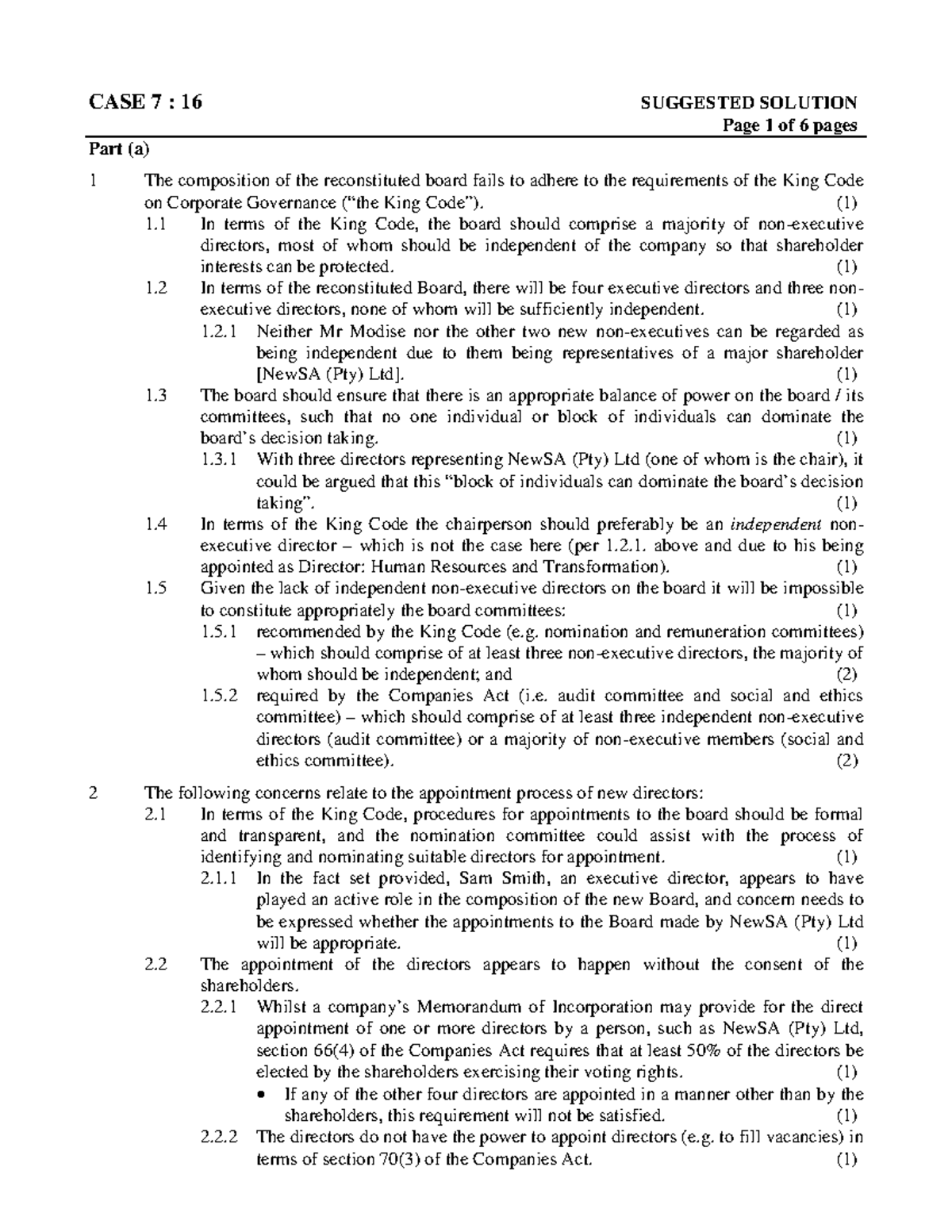 7-16 Solution - Page 1 of 6 pages Part (a) 1 The composition of the ...