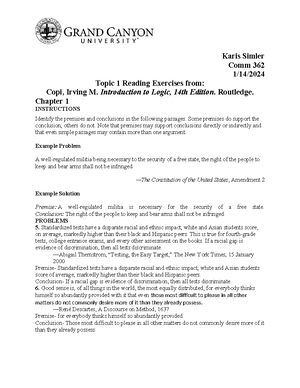 Commentary Rough Draft - Introduction: ASSIGNMENT: In preparation for ...