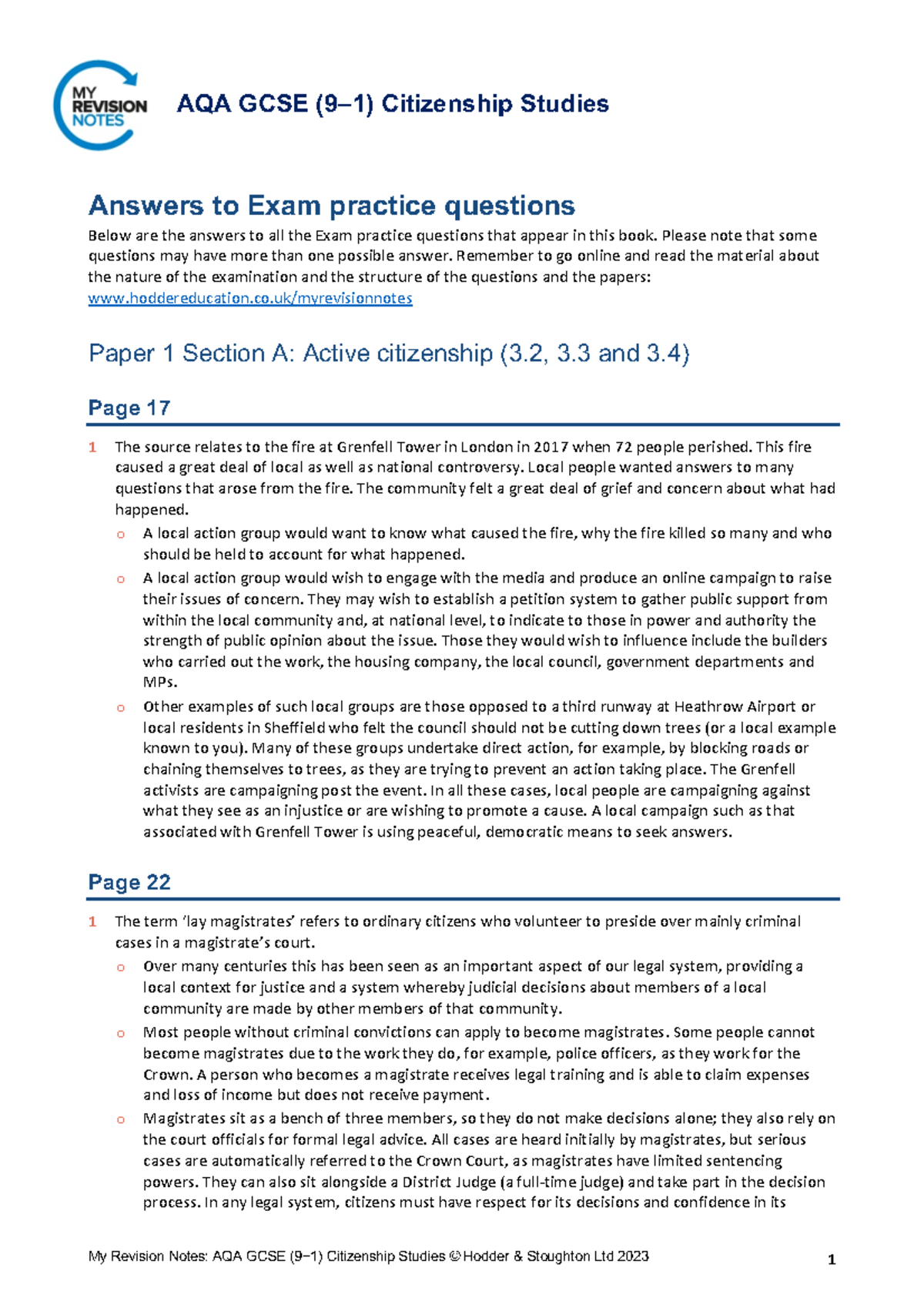 Answers-Exam-practice-Citizenship EV EF - Answers to Exam practice ...