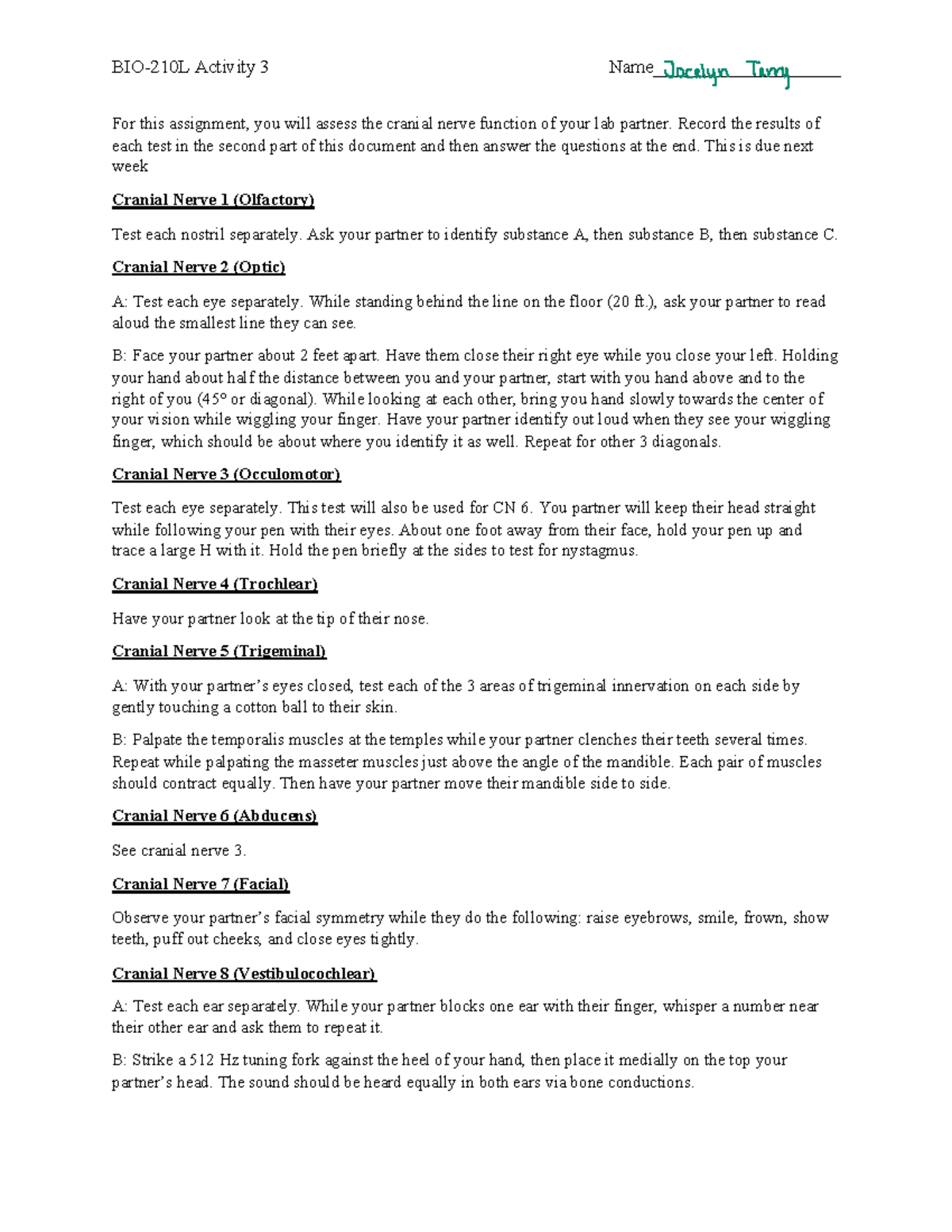 Activity 3_BIO-210L - ####### For this assignment, you will assess the ...