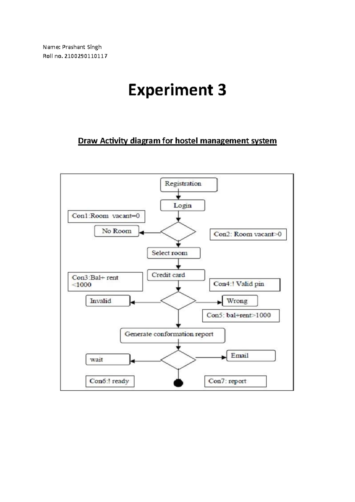 Se exp3 117dsalfa - Computer science and information technology - Name: Prashant Singh Roll no ...