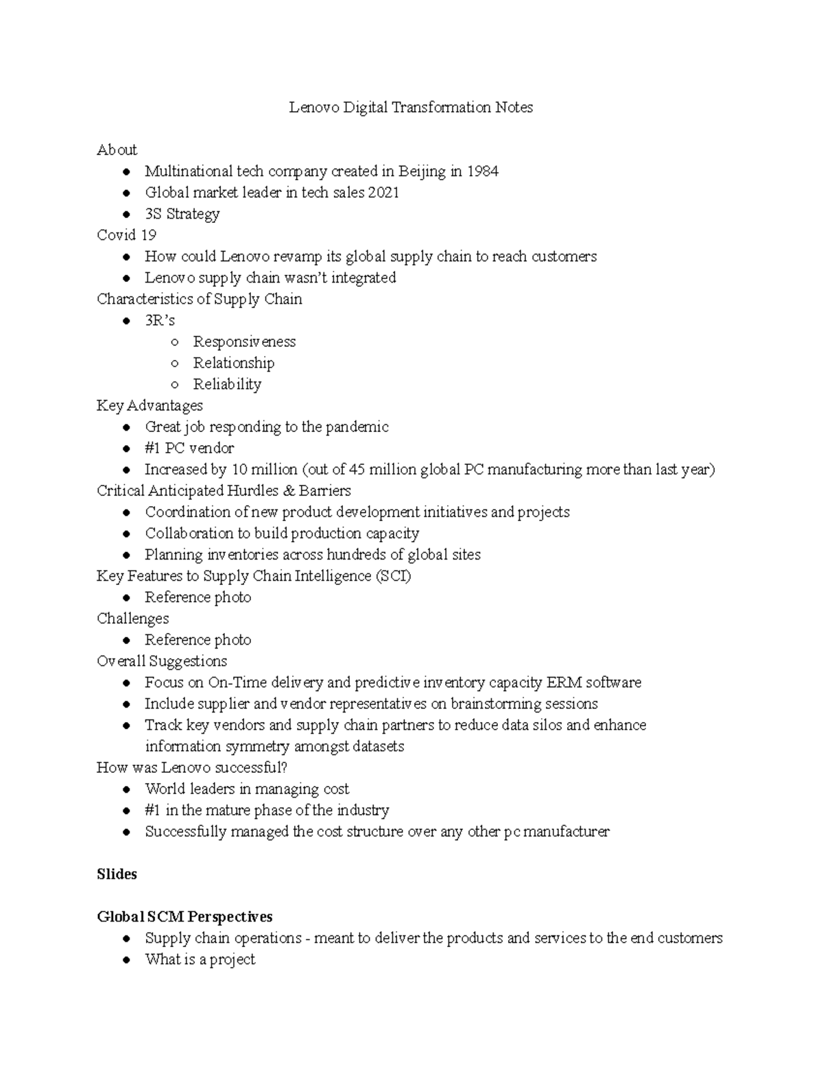 Copy of Lenovo Digital Transformation Notes - Lenovo Digital ...