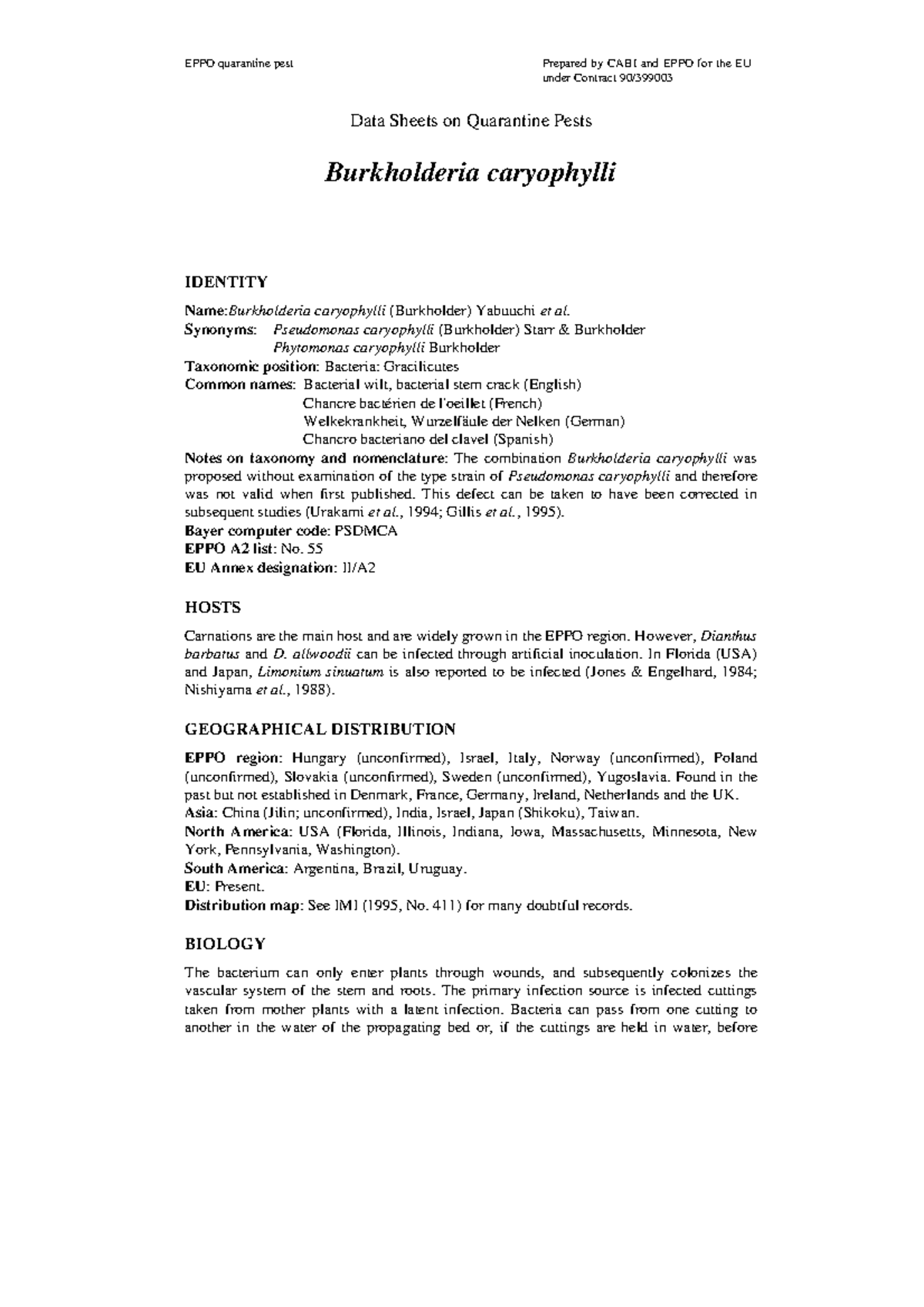 Datasheet Psdmca - practica laboratorio - EPPO quarantine pest Prepared ...